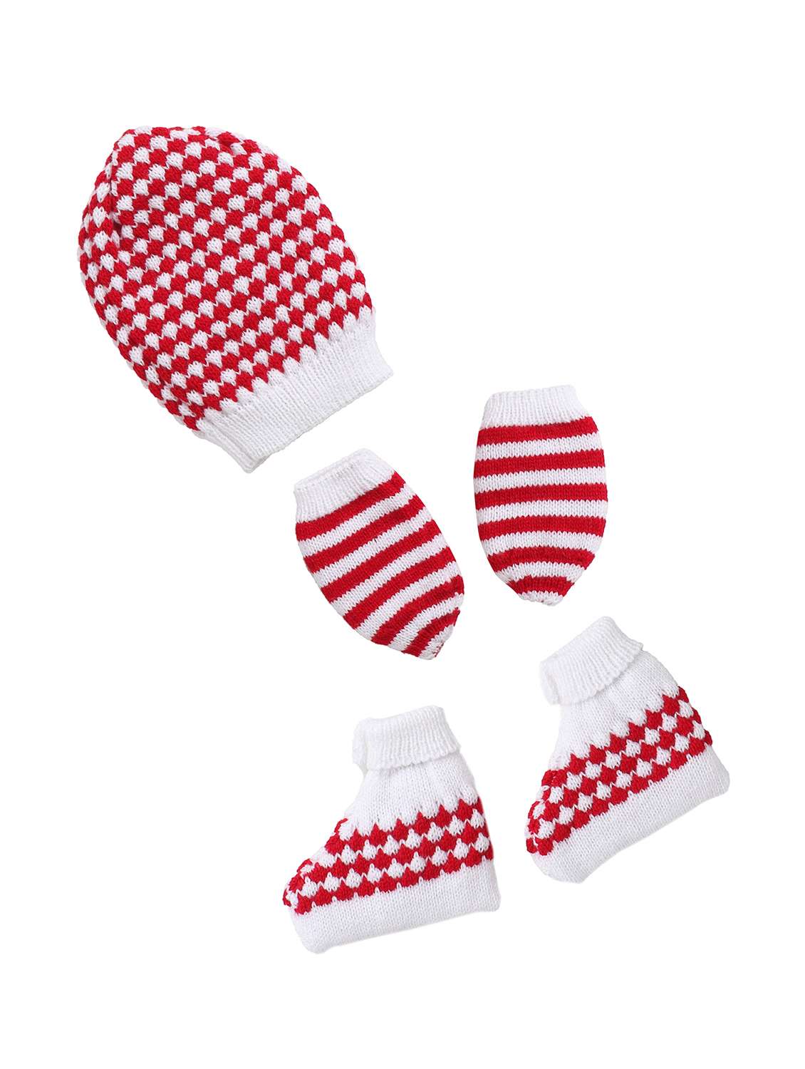 Buy online Wool Cap With Pair Of Mittens & Socks from boys for Women by ...