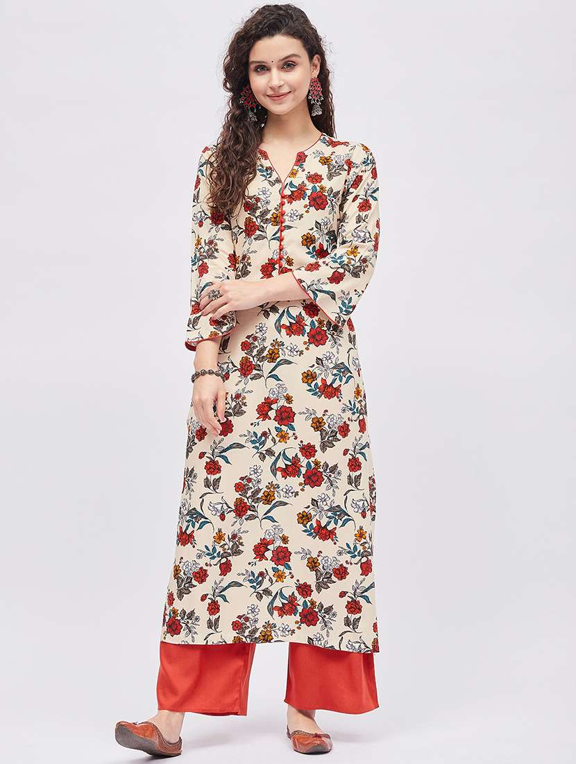 Buy online Printed Kurta Palazzo Set from ethnic wear for Women by ...