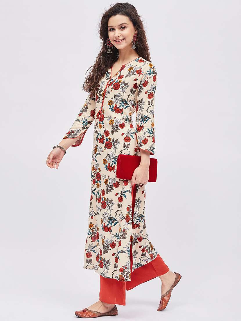 Buy online Printed Kurta Palazzo Set from ethnic wear for Women by ...