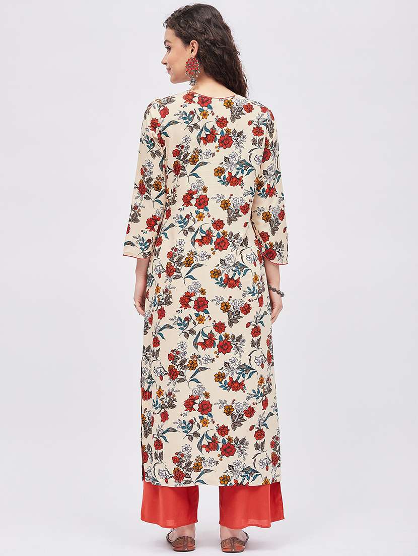 Buy online Printed Kurta Palazzo Set from ethnic wear for Women by ...