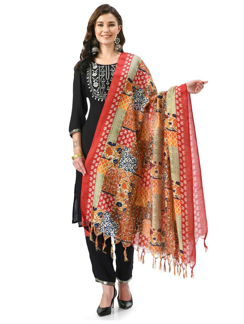 Buy online Multi Coloured Printed Dupatta from dupattas and scarves for ...