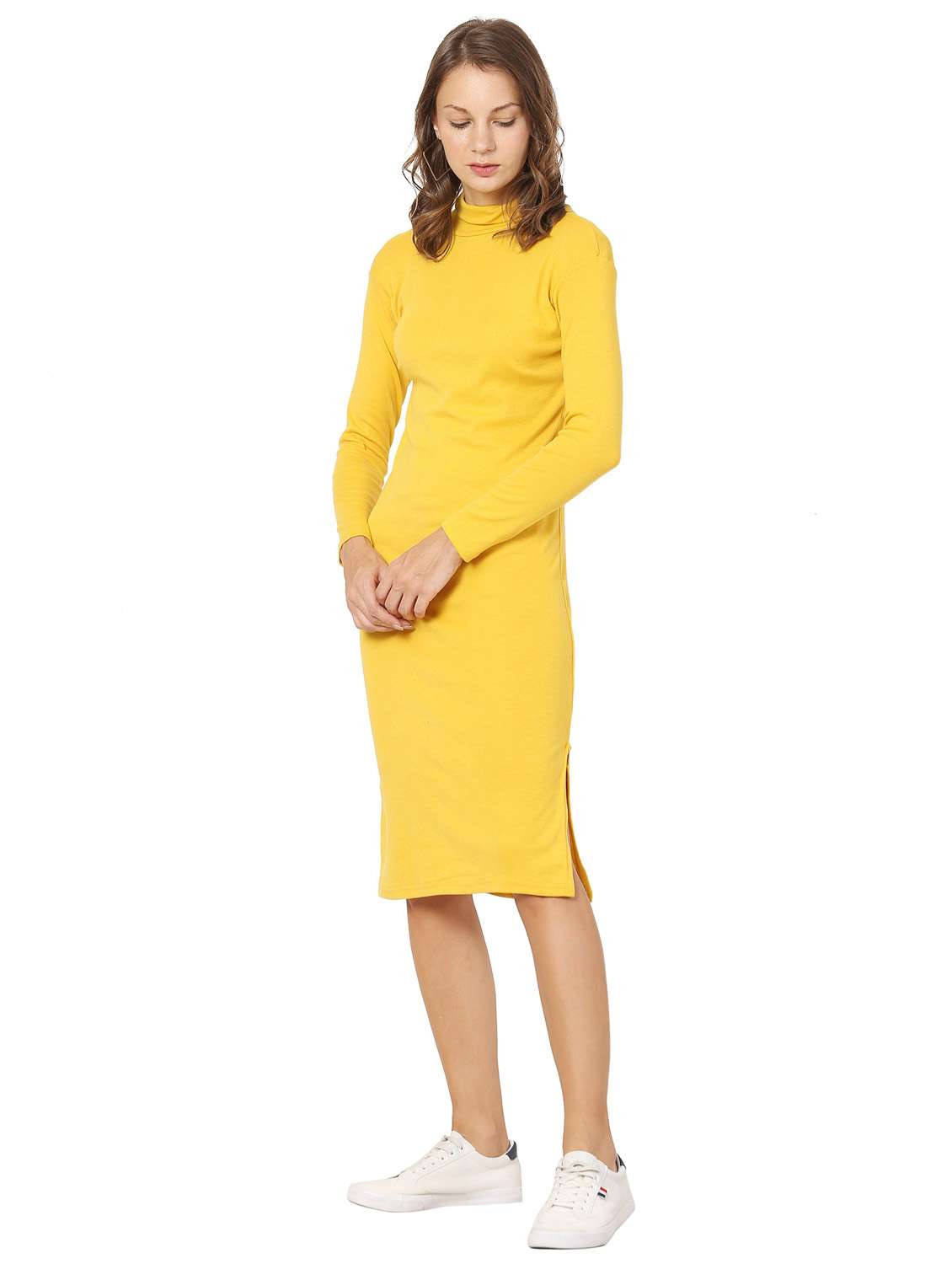 Buy online Women's Bodycon Solid Dress from western wear for Women by ...