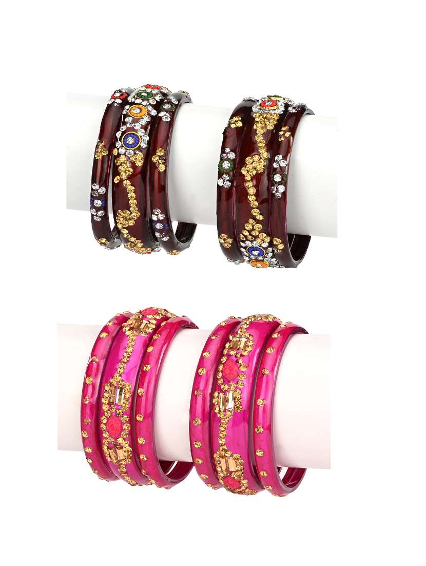 Buy online Multi Colored Glass Bangle from fashion jewellery for Women ...