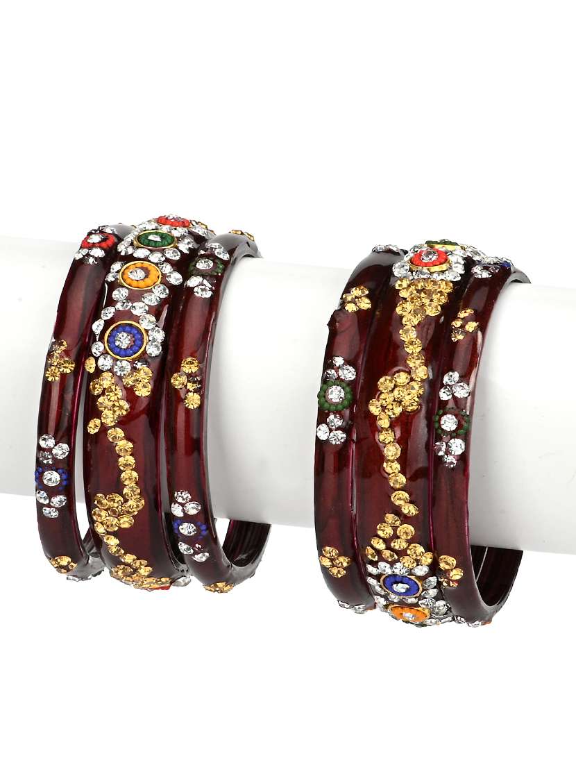 Buy online Multi Colored Glass Bangle from fashion jewellery for Women ...