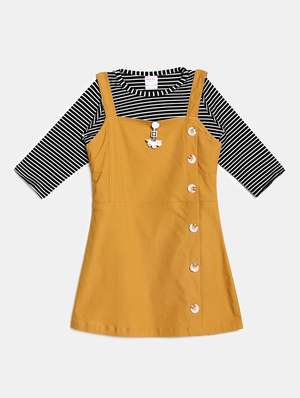 Buy online Girls Shoulder Strap Sleeveless Frock from girls for Women ...