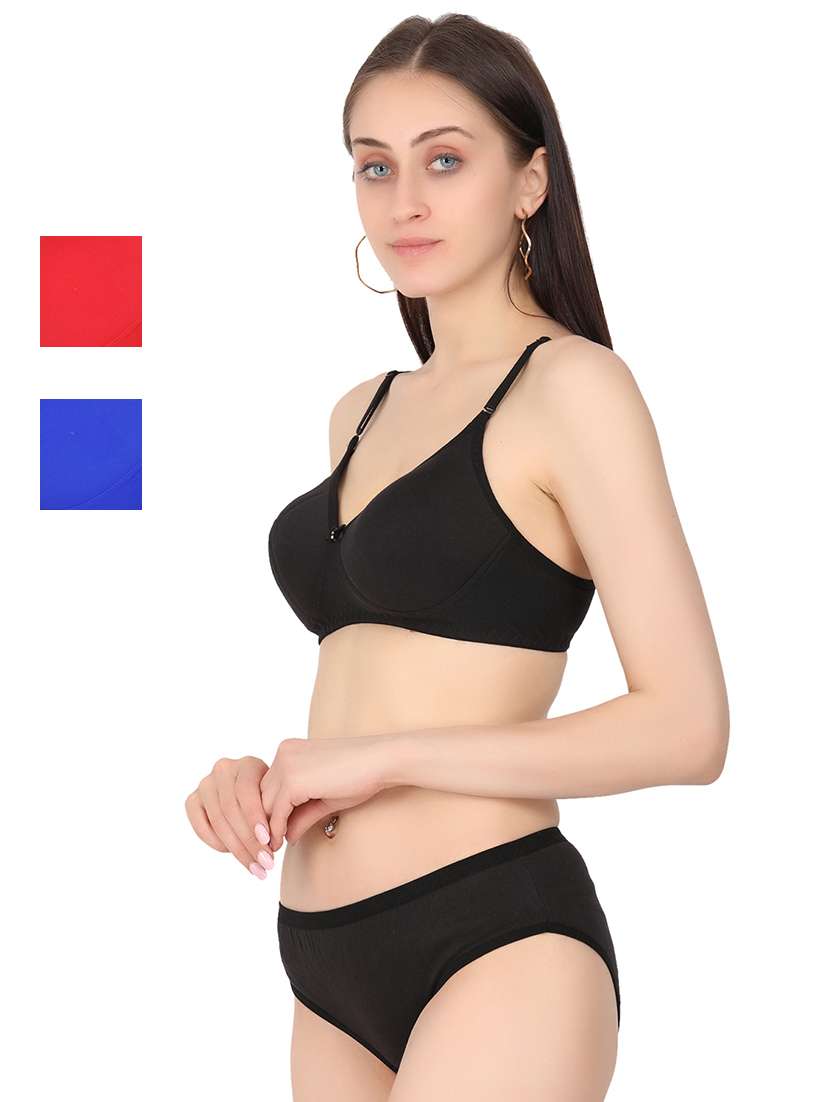Buy online Pack Of 3 Bra And Panty Set from lingerie for Women by Komy for ₹1239 at 52% off ...