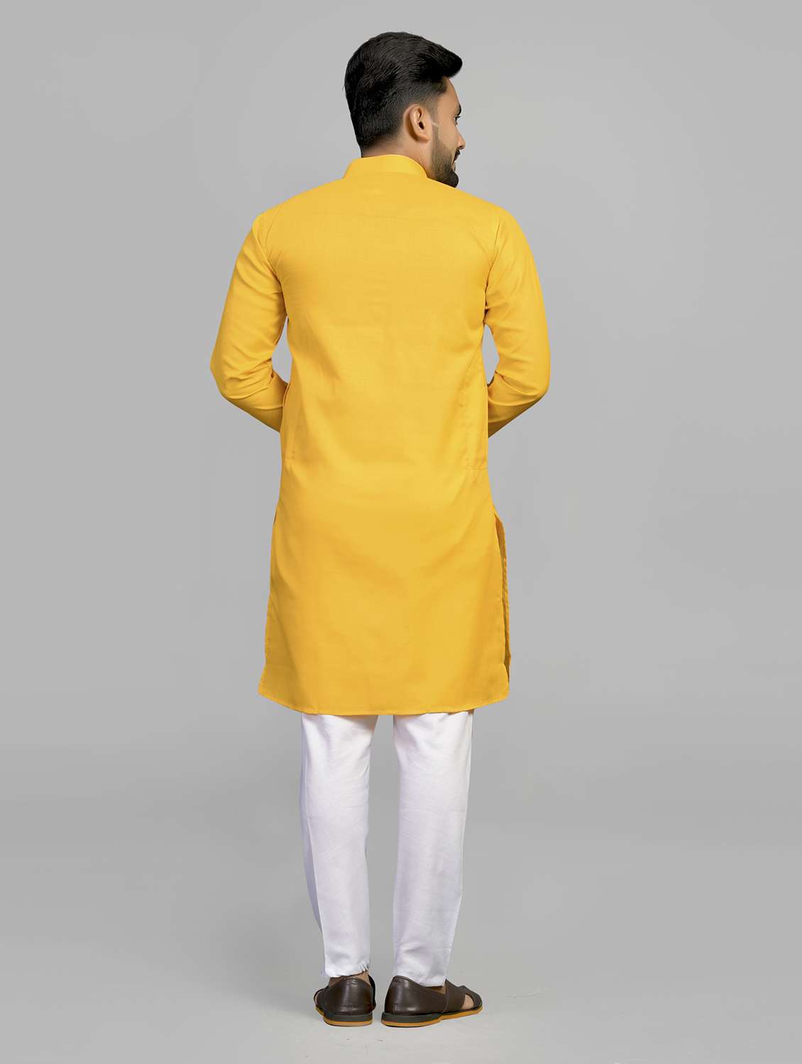 Buy online Pack Of 2 Multi Colored Solid Kurtas from top wear for Men ...
