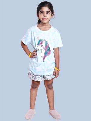 Buy online Blue Cotton Regular Tee from tops & tees for Women by ...
