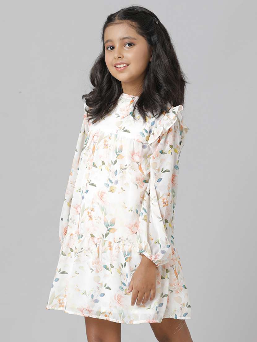 Buy online Girls Round Neck Long Sleeves Frock from girls for Women by ...