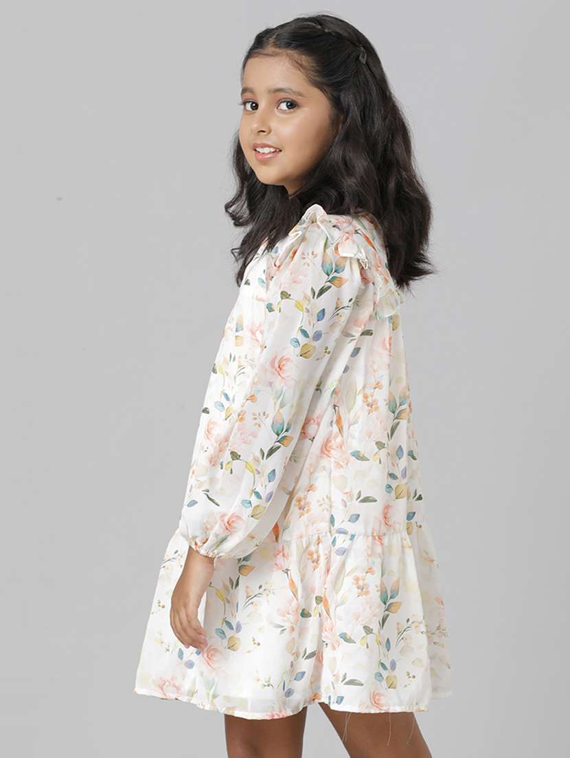 Buy online Girls Round Neck Long Sleeves Frock from girls for Women by ...