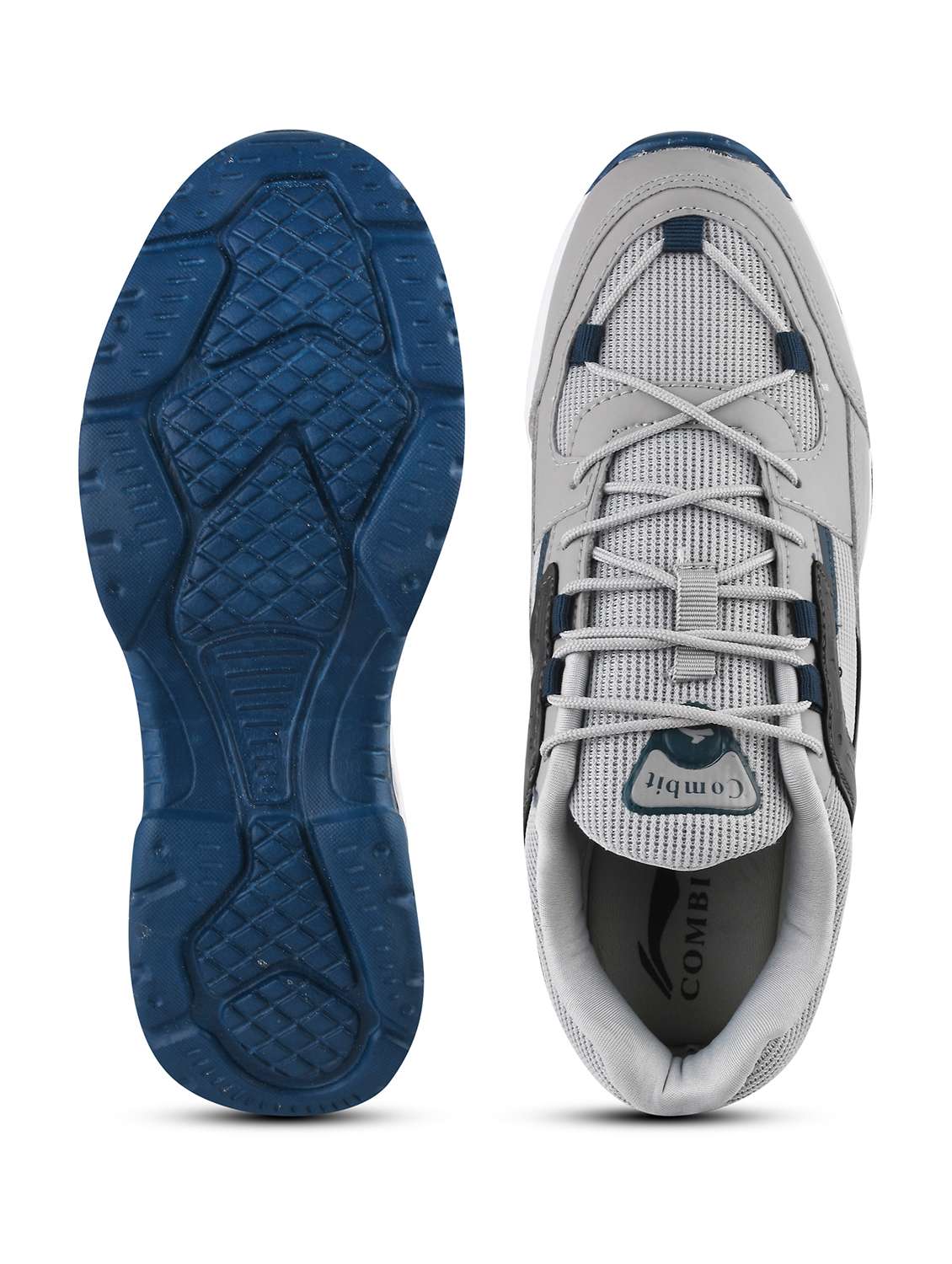 Buy online Men Color Block Grey Lace-up Sport Shoe from Footwear for ...