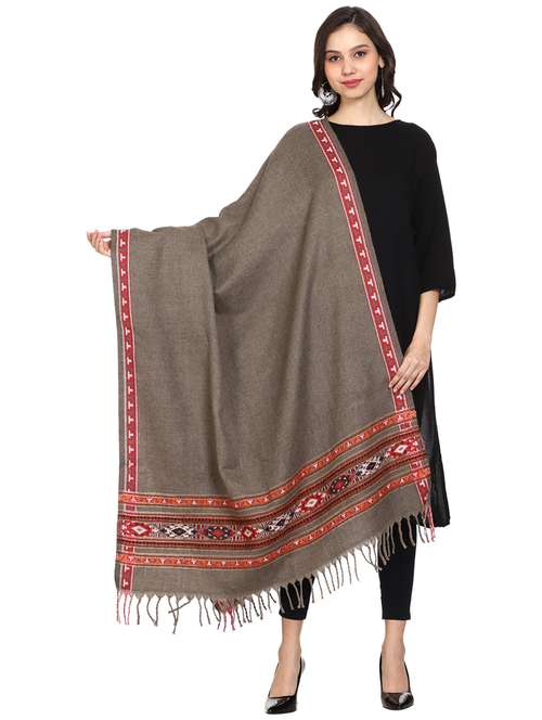 Buy online Women's Brown Shawl from winter wear for Women by Swi ...