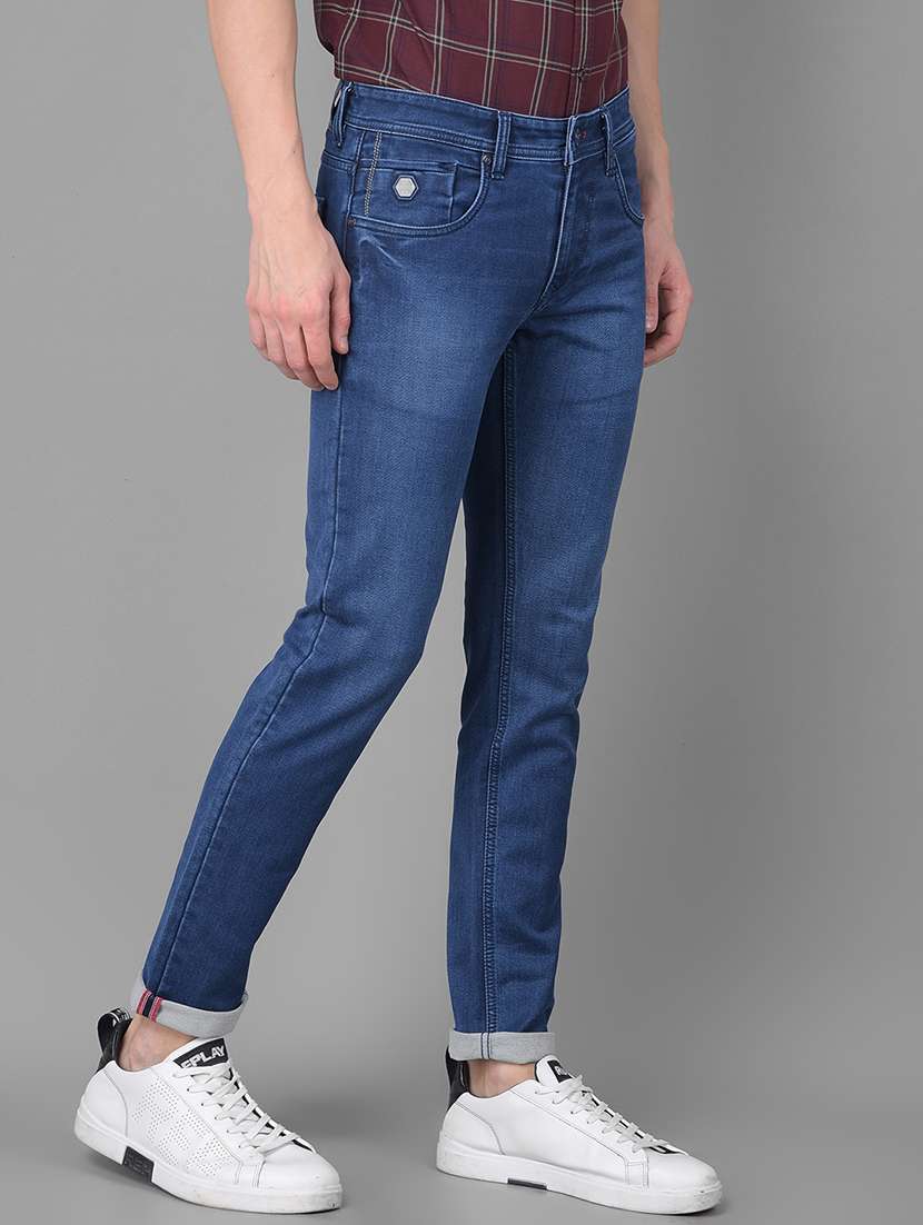 Buy online Mens Slim Fit Plain Jeans from Clothing for Men by American ...