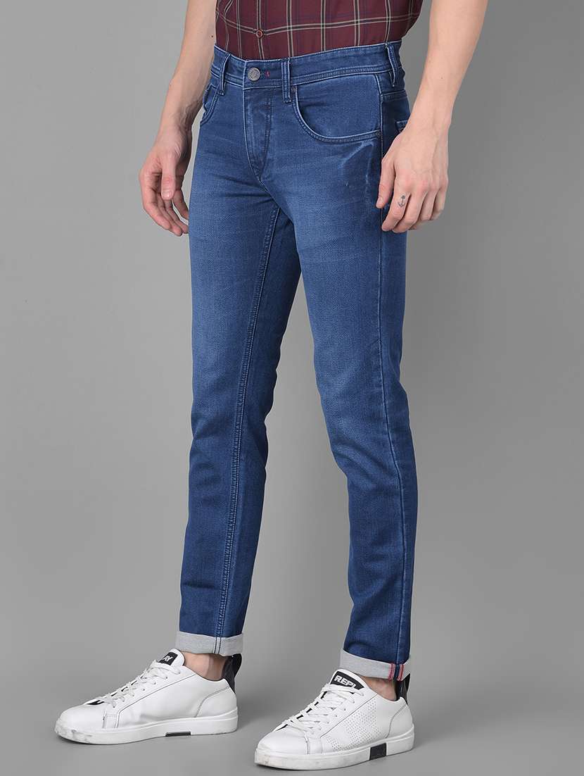 Buy online Mens Slim Fit Plain Jeans from Clothing for Men by American ...