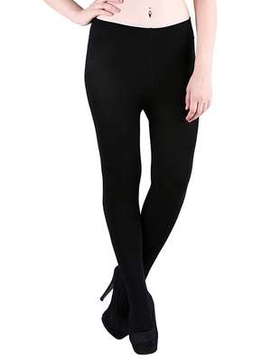 Buy online Women Black Wool Blend Opaque Stocking from girls for Women ...