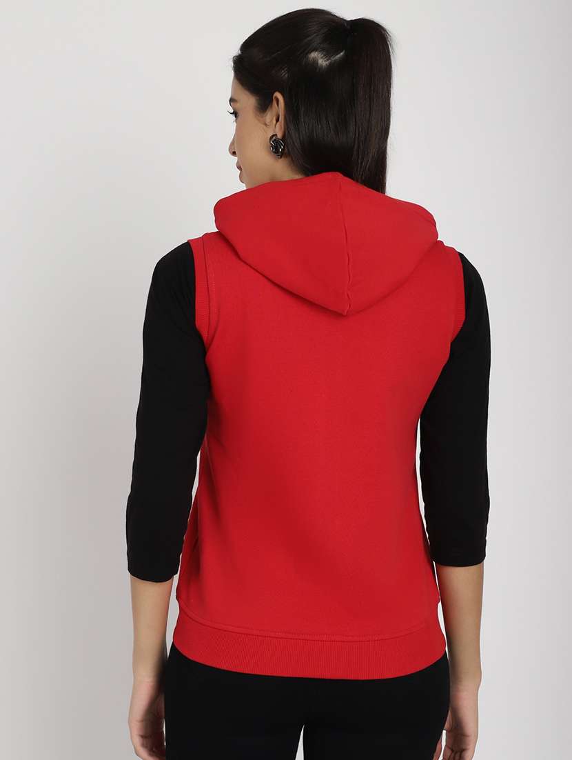 Buy online Women Hooded Zipper Sweatshirt from winter wear for Women by ...