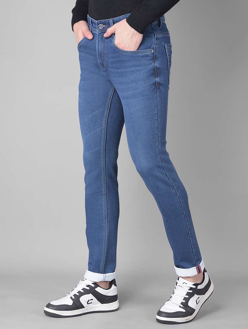 Buy online Mens Skinny Fit Plain Jeans from Clothing for Men by ...