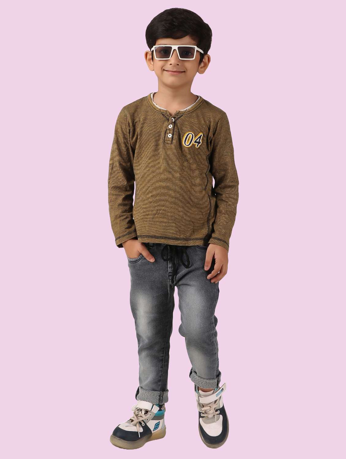 Buy online Boys Mid Rise Plain Jeans from boys for Women by Kcoy for ...
