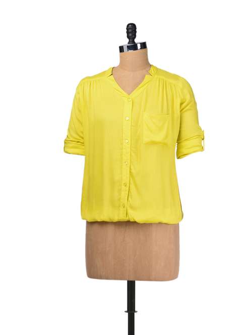 Buy online Trendy Lemon Color Top from western wear for Women by ...