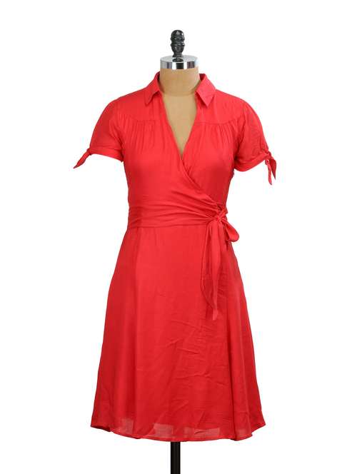 Buy online Rio Rage Red Dress from western wear for Women by Mishka for ...