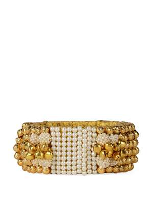 Buy online Gold And White Designer Kada from fashion jewellery for ...